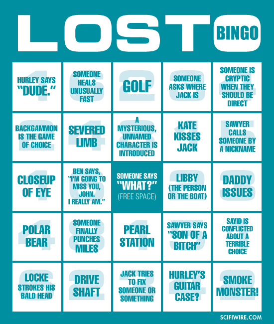 ON OUR RADAR: ‘LOST’ BINGO CARDS – Book Reviews | Open Book Society