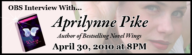 CHAT WITH APRILYNNE PIKE APRIL 30TH ON OBS – Book Reviews | Open Book ...